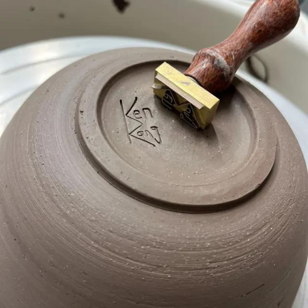Makers Mark Stamp for Clay Personalized Pottery Stamp Clay Stamp Custom ...