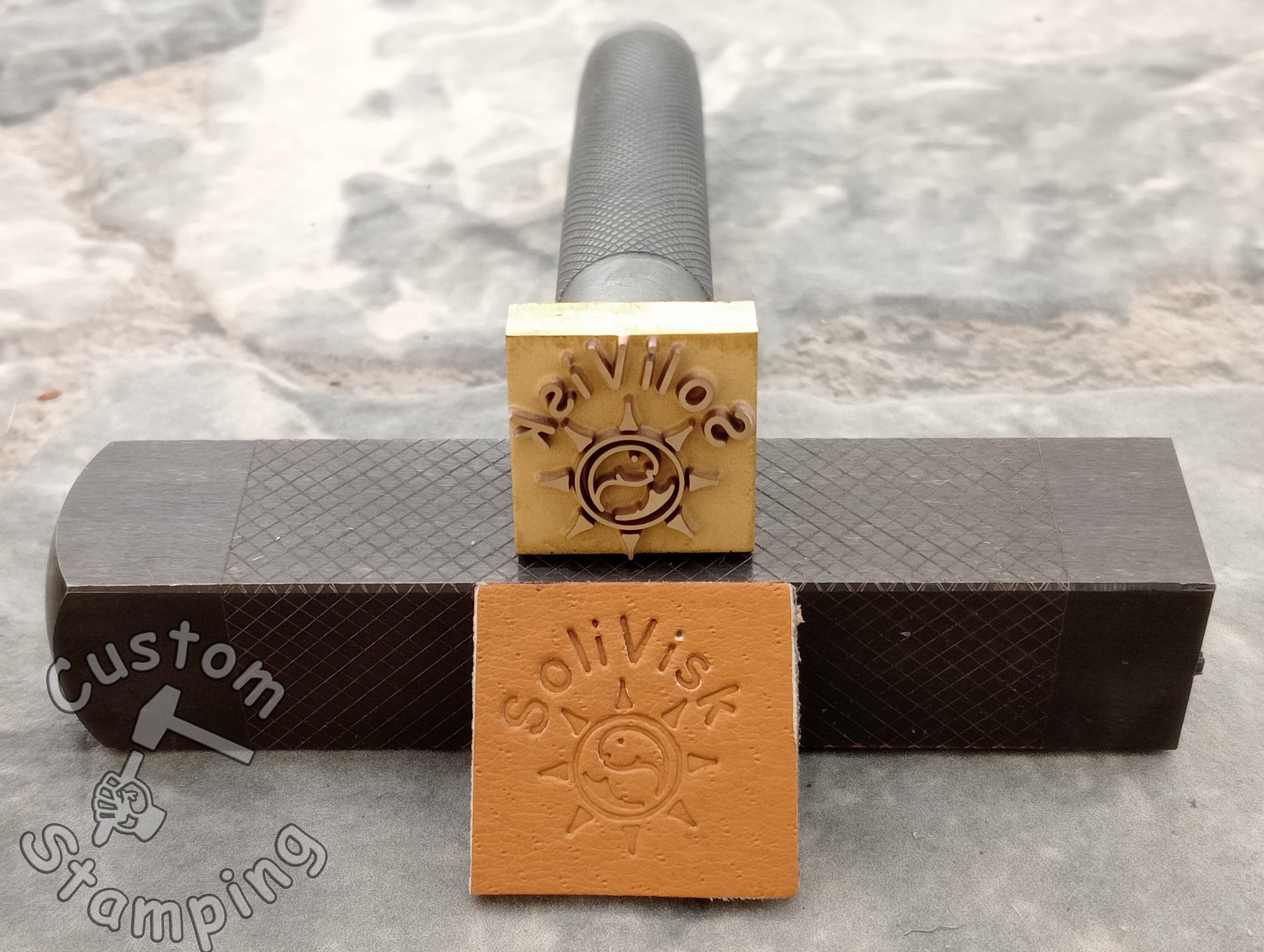 Custom Leather Stamp Leather Custom Brass Emboss Stamp Leather Brass ...