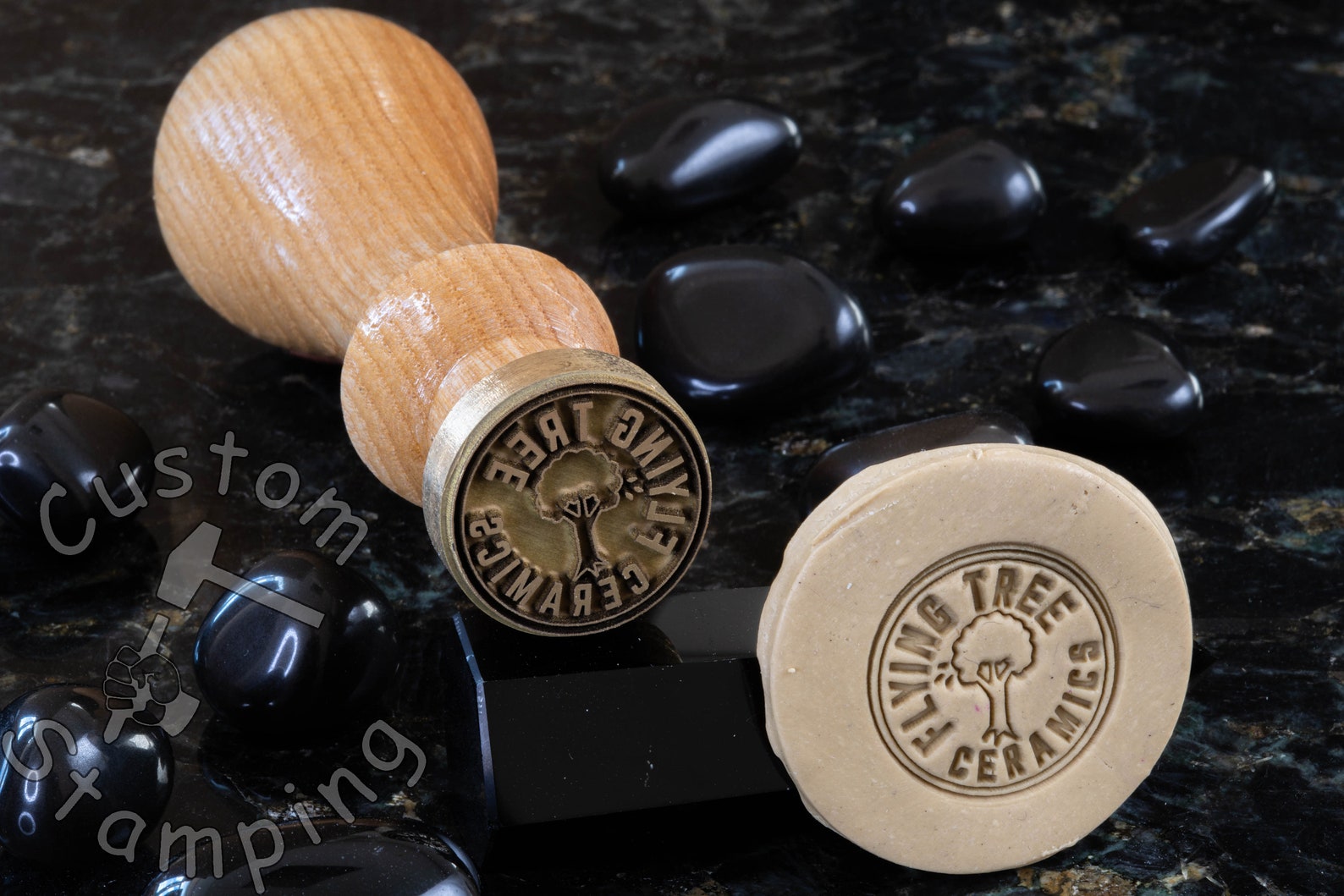 Makers Mark Stamp for Clay Personalized Pottery Stamp Clay Stamp Custom ...