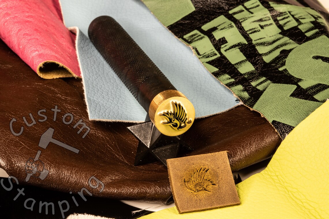 Custom Leather Stamp Leather Custom Brass Emboss Stamp Leather | Etsy