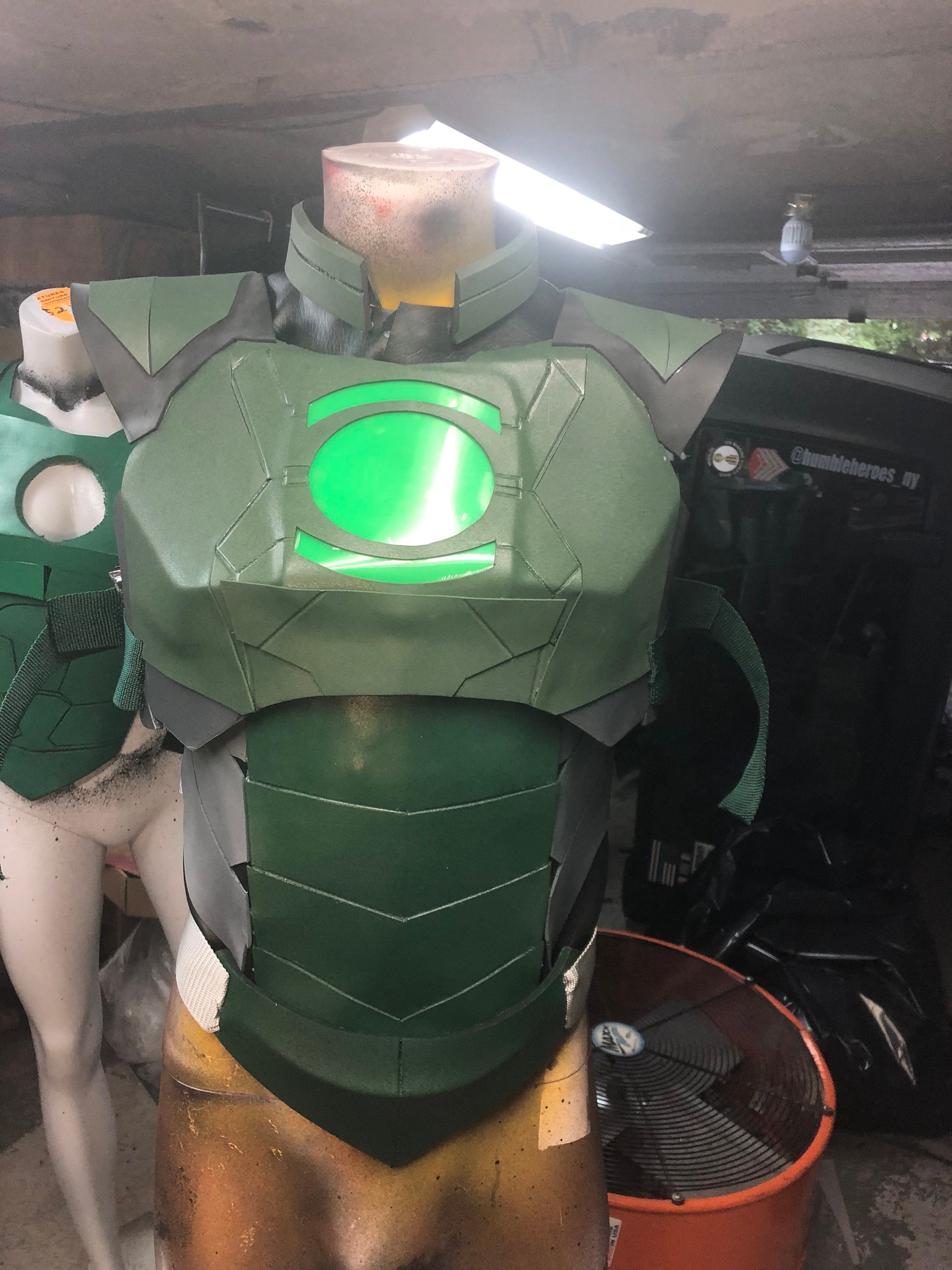 Green Lantern Inspired Costume chest and Shoulder Armor | Etsy