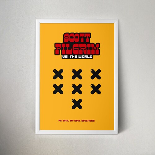 Scott Pilgrim Vs the World Minimal Movie Poster - Etsy