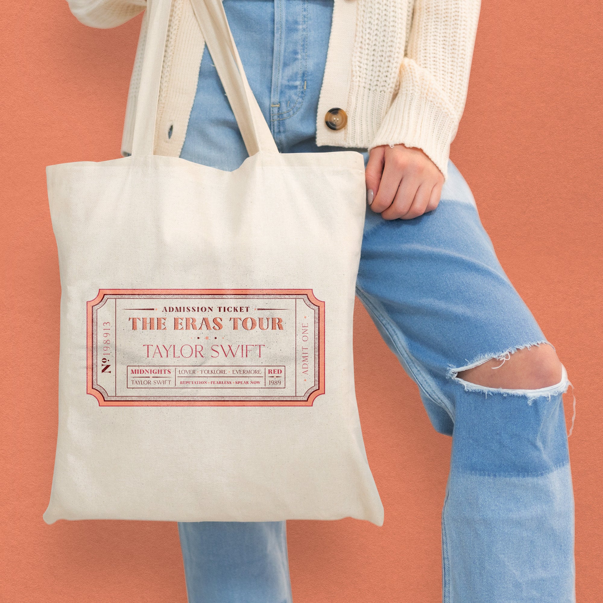 Taylor, The Eras Tour Ticket, Concert Ticket, Tote Bag sold by Busy ...