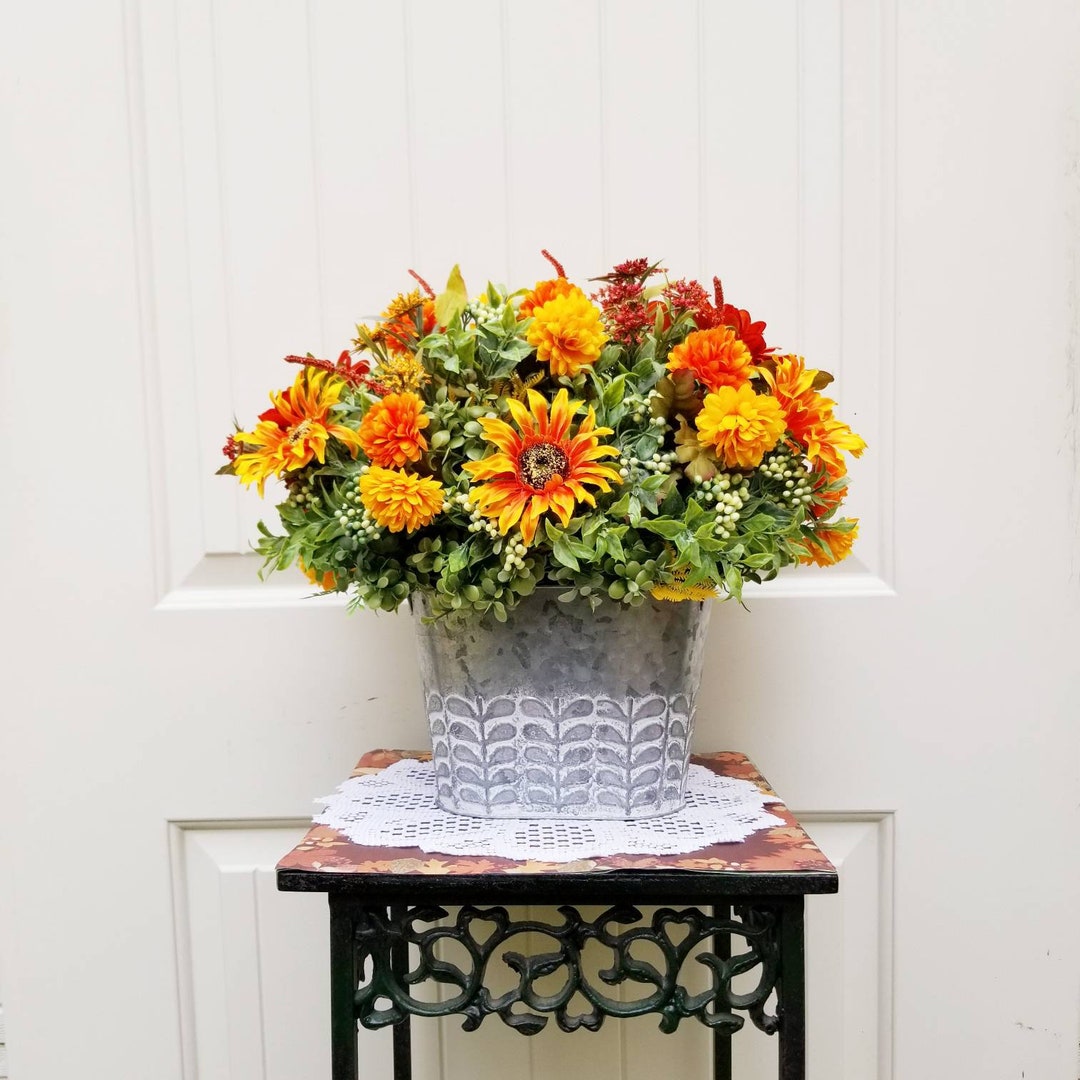 Fall Dining Table Centerpiece Autumn Floral Arrangement - Etsy