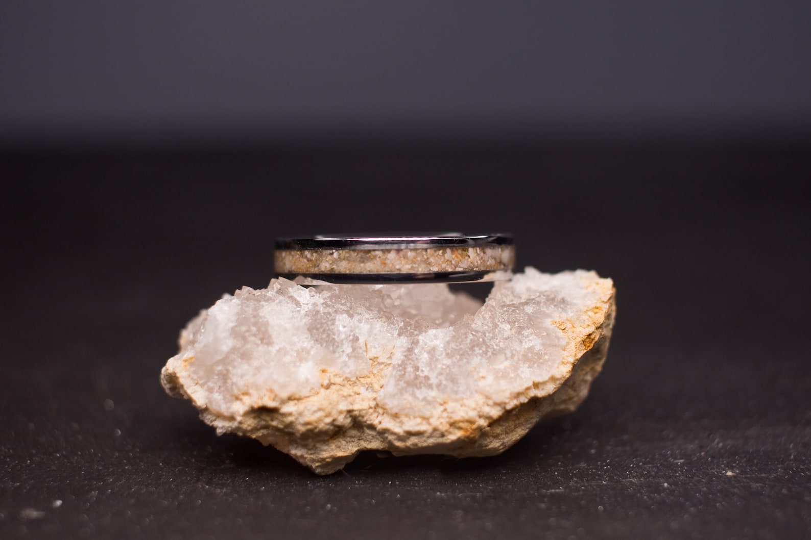 Engraved Memorial Ring -visible Ash- Ash Only- Cremains- Memory Ring ...