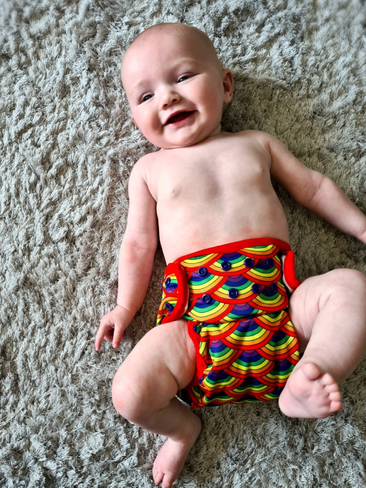 Rainbow Cloth Nappy / All in Two System / Nappy Wrap / | Etsy