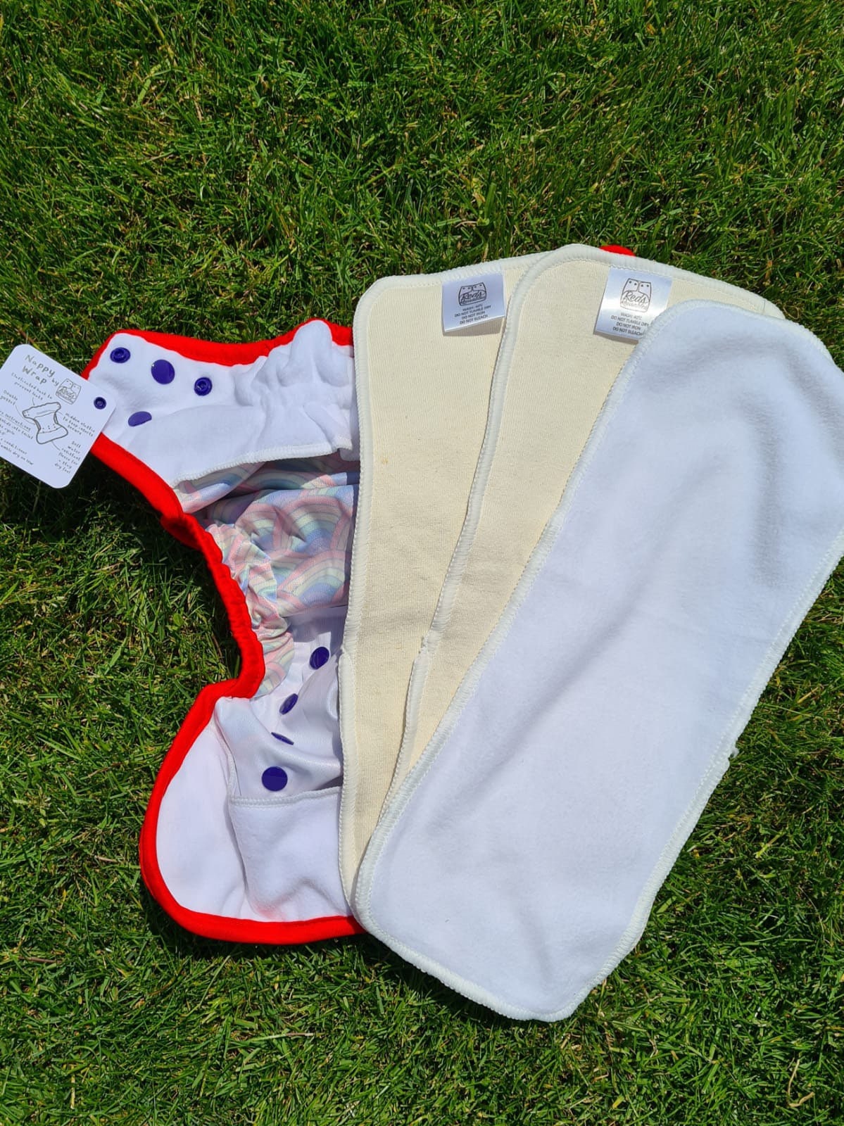 Rainbow Cloth Nappy / All in Two System / Nappy Wrap / - Etsy