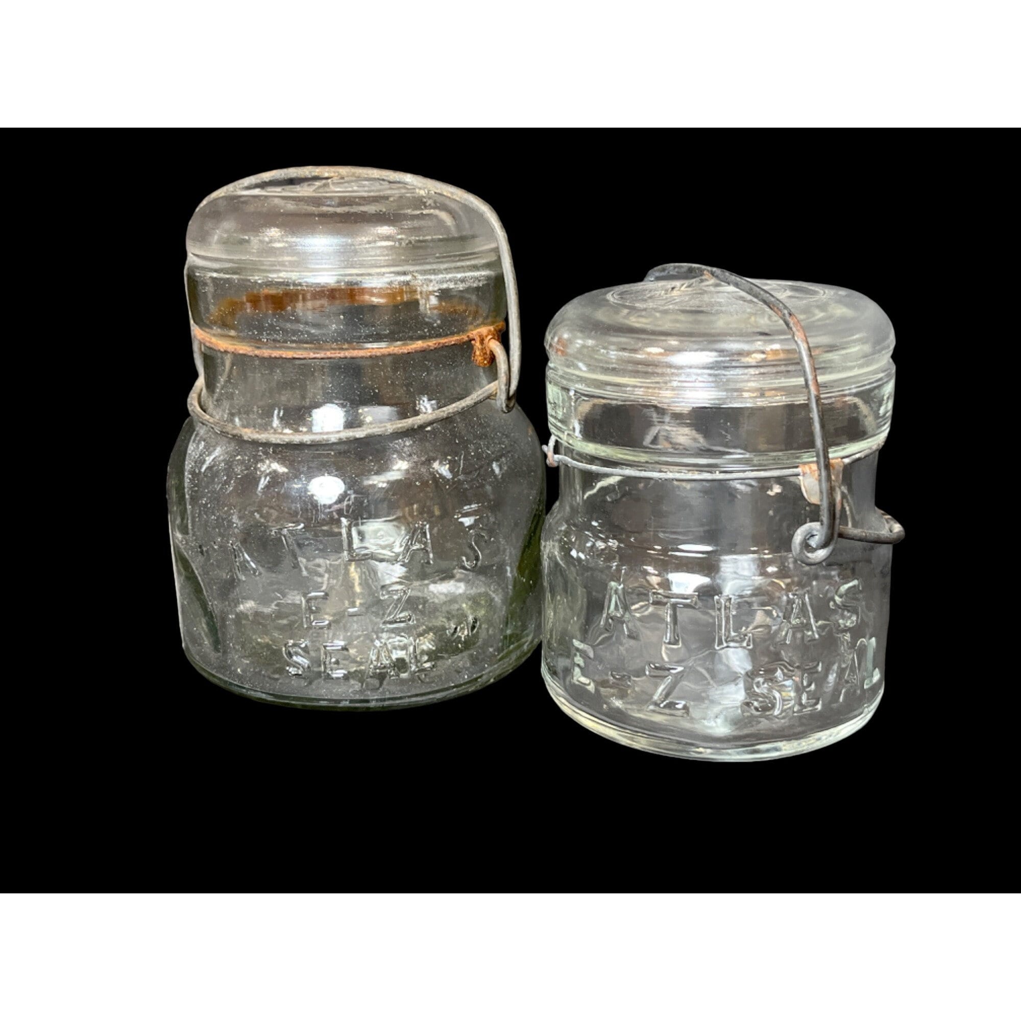 Vintage Atlas Canning Jars Collection – Clear Glass Apothecary Cottage ...