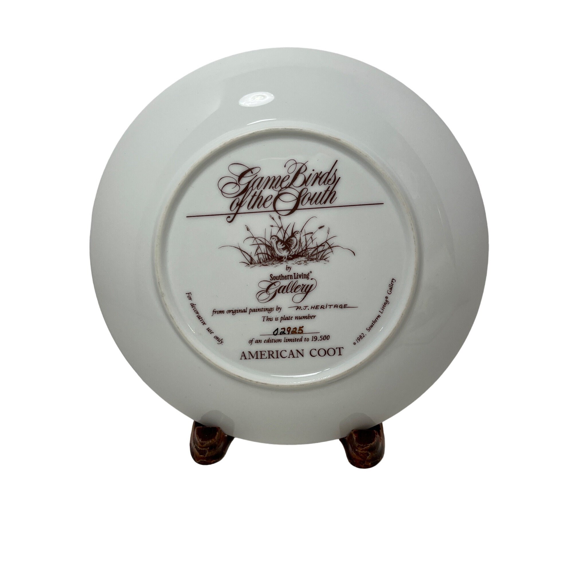 Vintage Southern Living Gallery Game Birds of the South Plate American ...