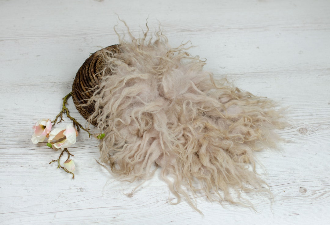 Basket Stuffer, Felted Wool Layer, Fluffy Flokati Blanket, Newborn Baby ...