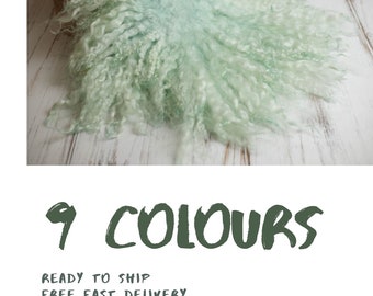 Newborn Layering Blanket, Photo Prop Curly Wool Layer, Round Fluffy ...