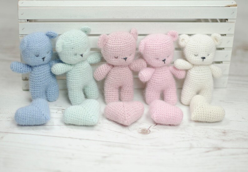 Knit Teddy Bear-newborn Toys-bear Bonnet-knit Bear Toy-knitted - Etsy
