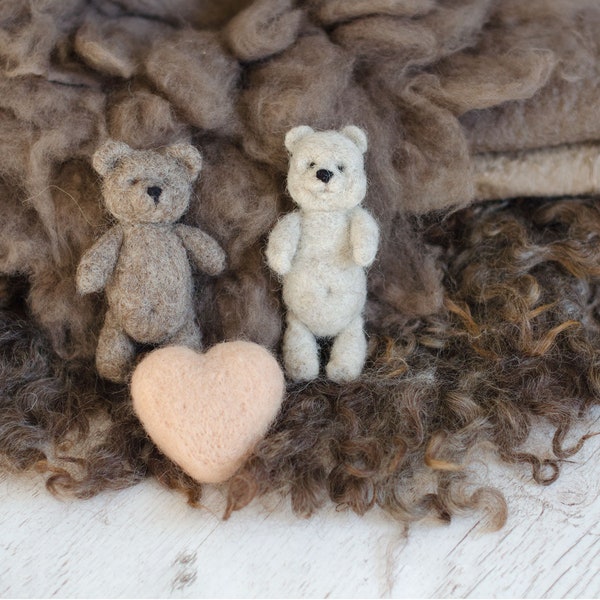 Felt Teddy Bear - Etsy