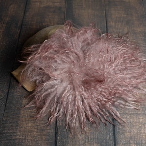 Curly Photo Prop Blanket, Baby Photography Wraps, Round Fluffy Flokati ...