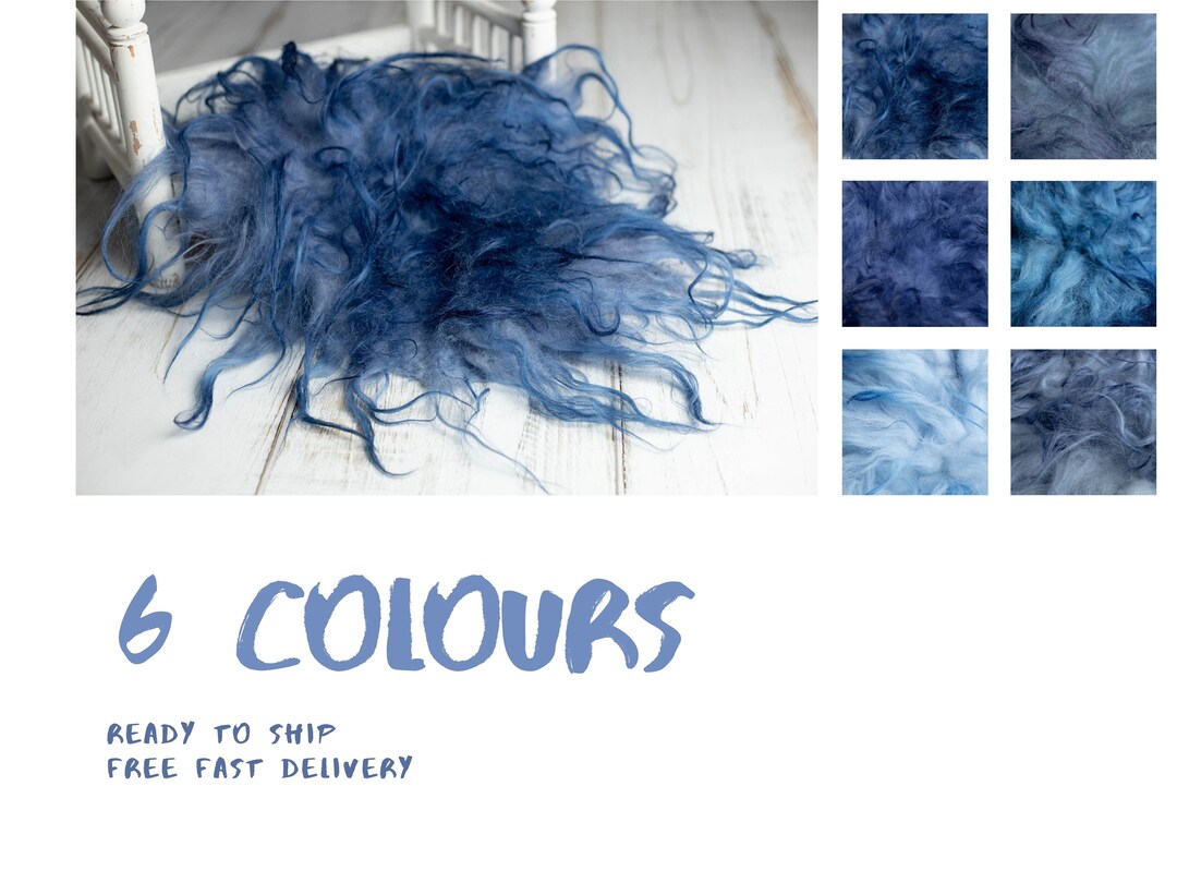 Felted Wool Layer Round Curly Flokati Rug Baby Studio - Etsy