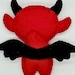 Felt Devil Sewing Pattern: Halloween Plush Ornament (PDF Pattern) - Etsy