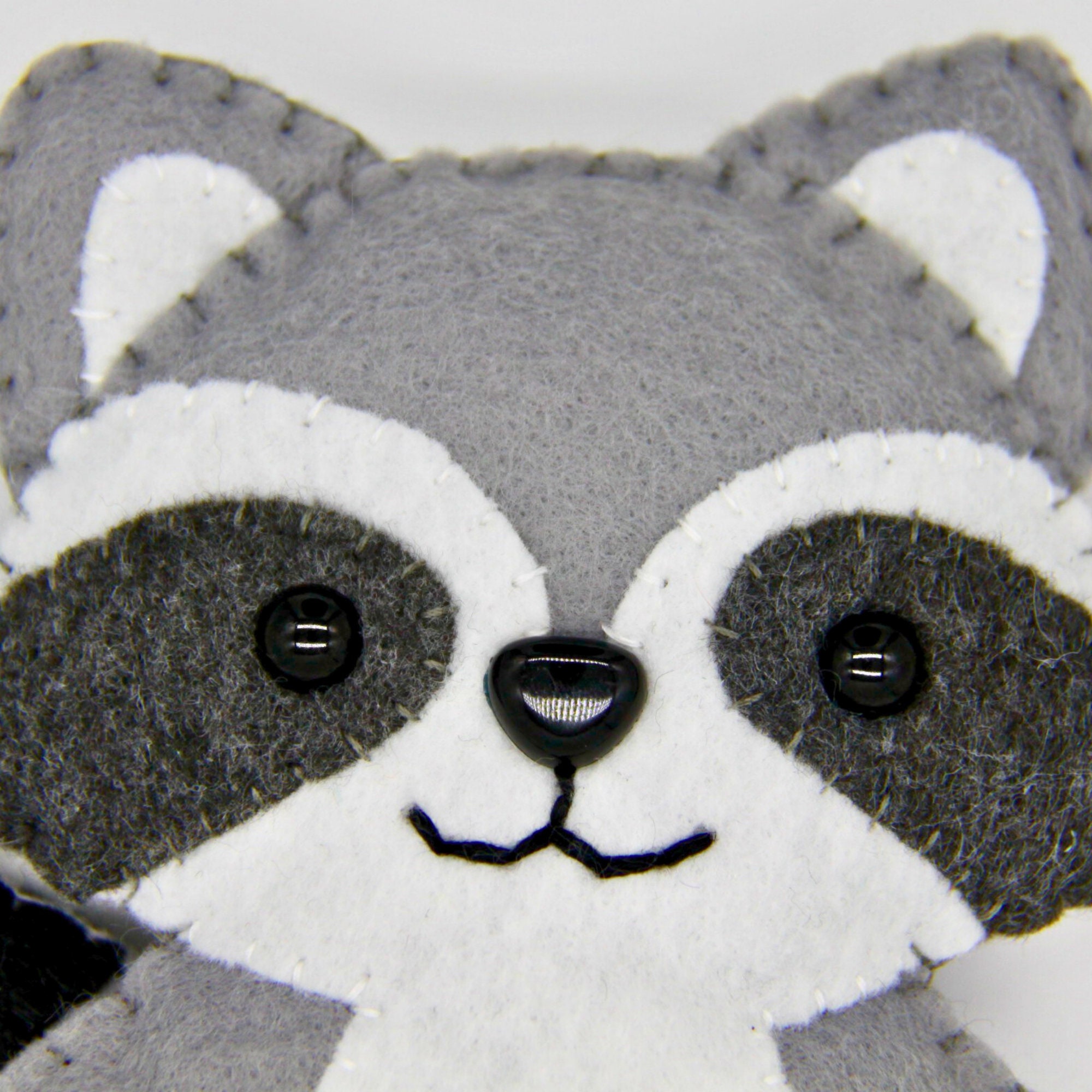 Raccoon Sewing Pattern/raccoon Template/plush Toy Sewing Tutorial/felt ...