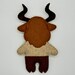 Minotaur Felt Sewing Pattern: Plush Ornament DIY (PDF Pattern) - Etsy