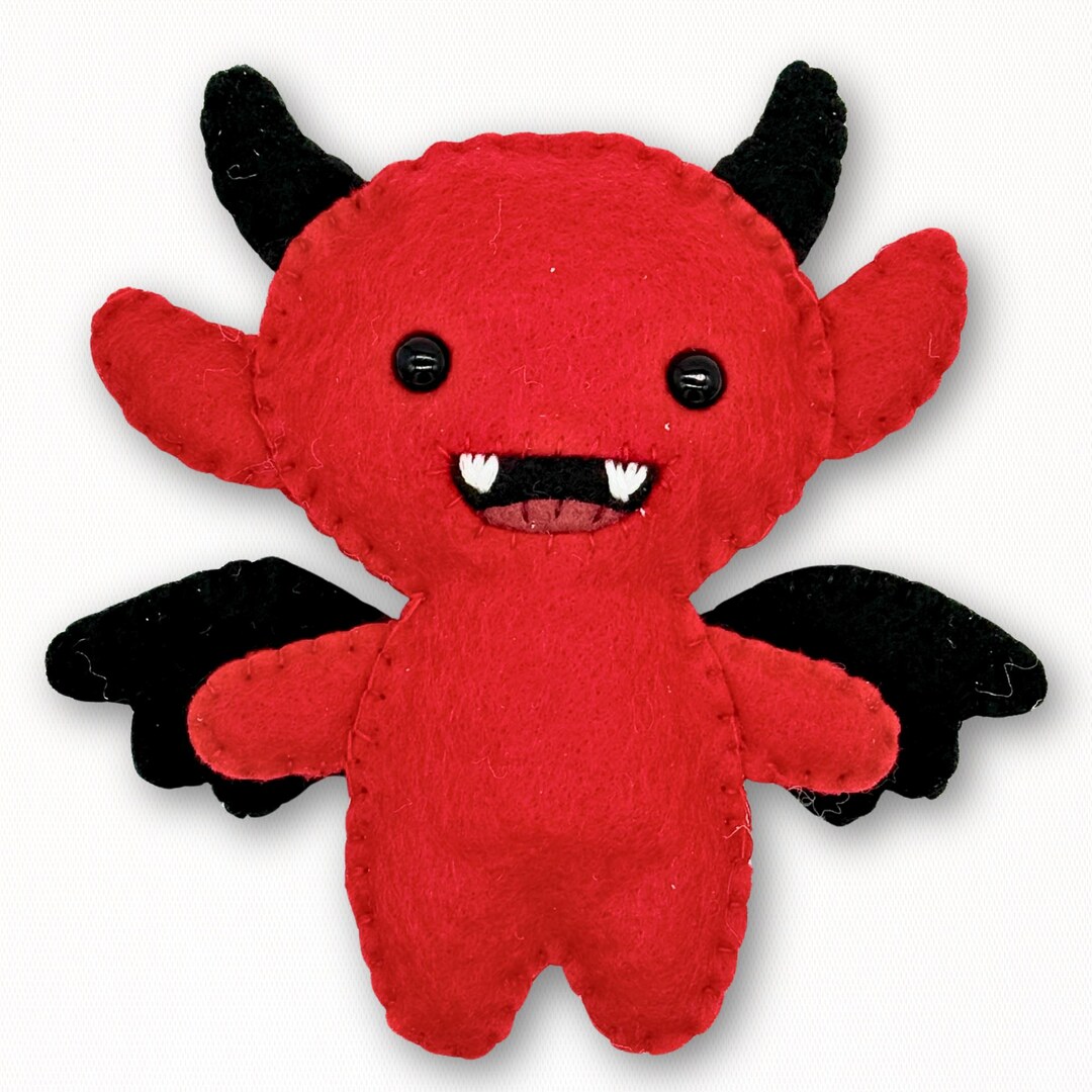 Felt Devil Sewing Pattern: Halloween Plush Ornament (PDF Pattern) - Etsy