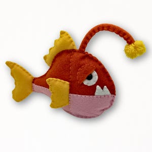 Felt Angler Fish Ornament - Etsy