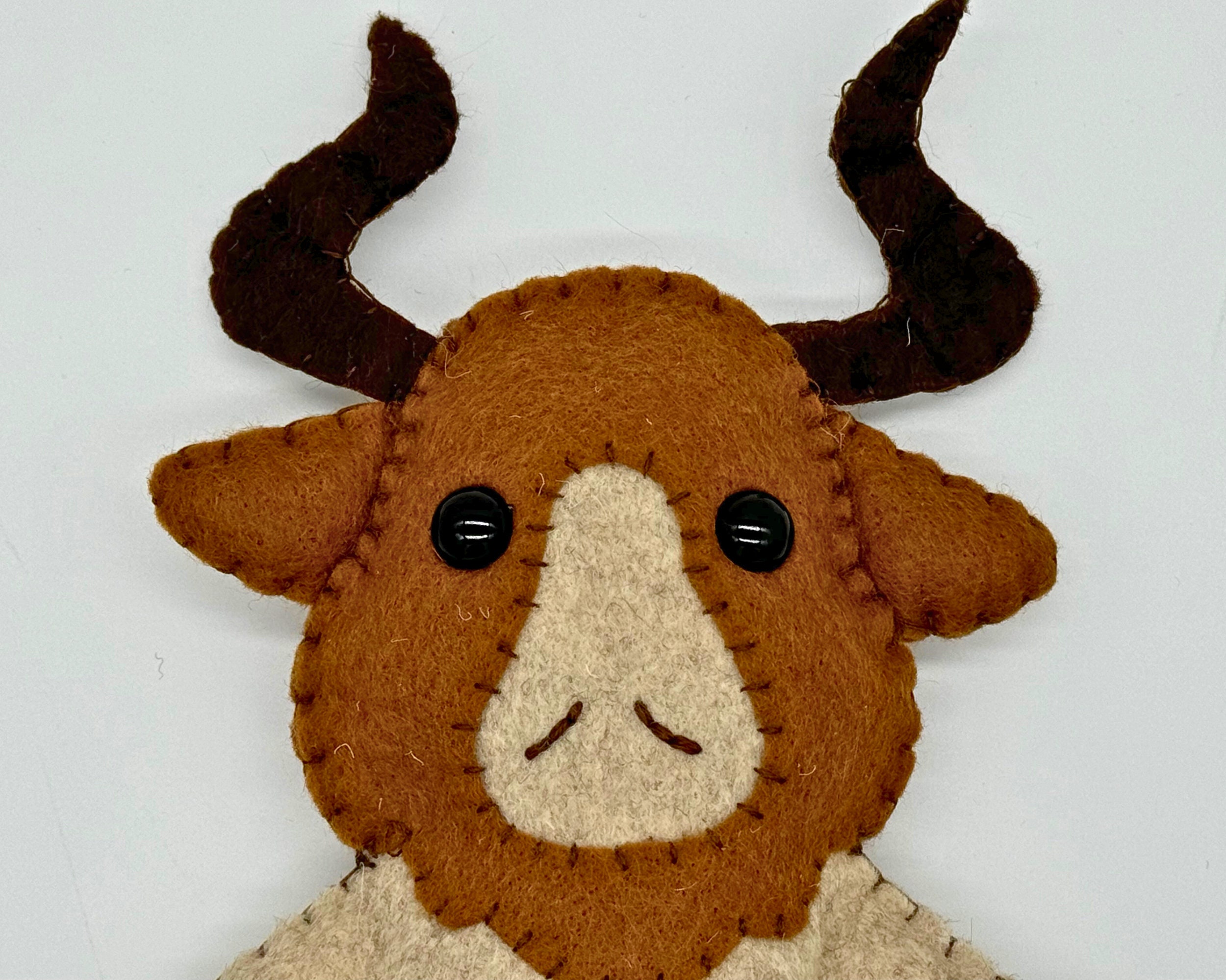 Minotaur Felt Sewing Pattern: Plush Ornament DIY (PDF Pattern) - Etsy