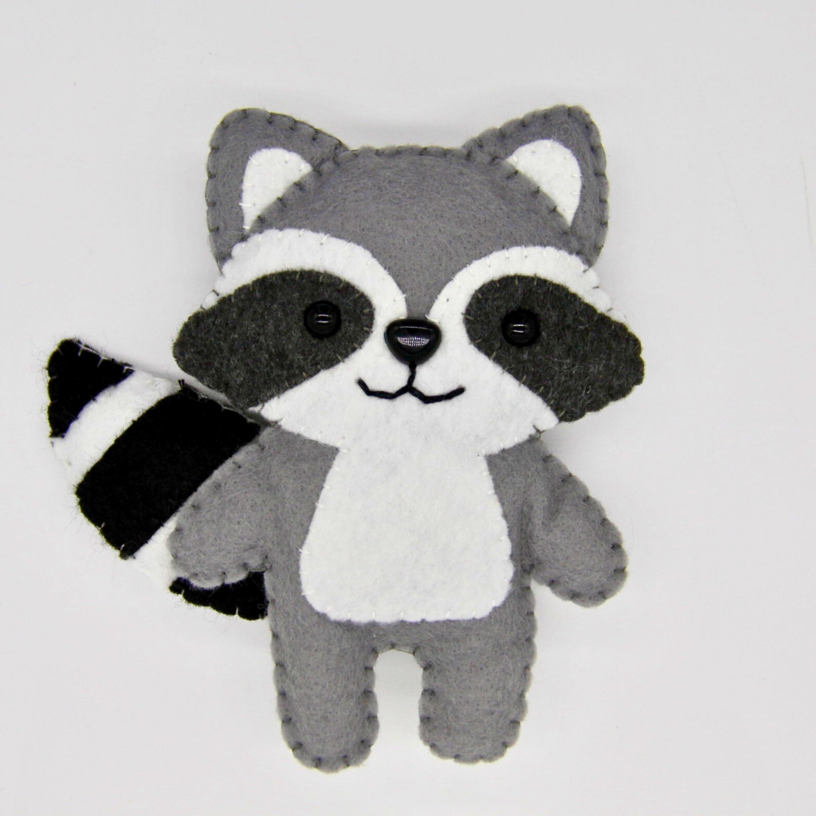 Raccoon Sewing Pattern/raccoon Template/plush Toy Sewing Tutorial/felt ...
