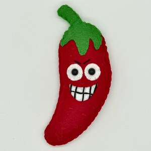 Fright Food Chilli Pepper Felt Sewing Pattern/pdf Pattern Template ...
