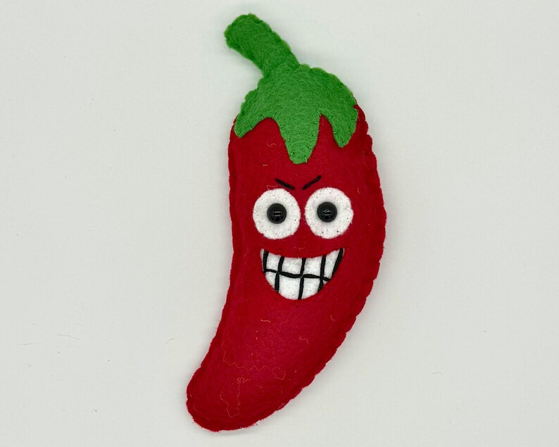 Fright Food Chilli Pepper Felt Sewing Pattern/pdf Pattern Template ...