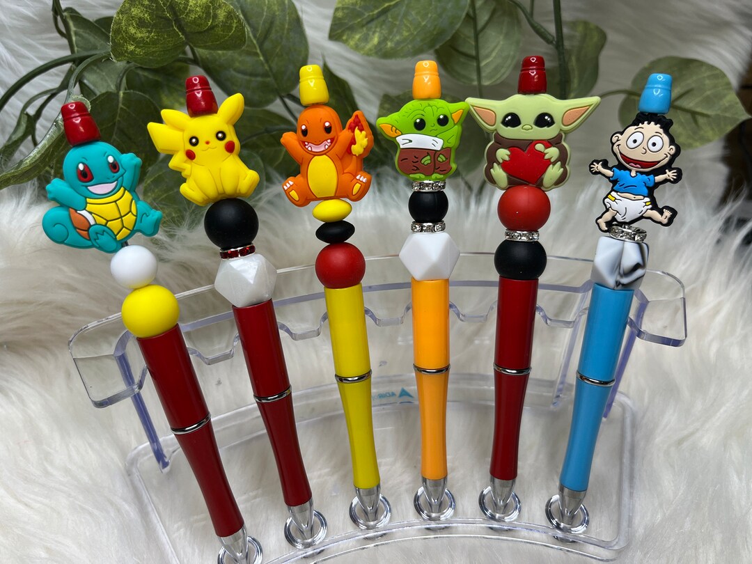 Handmade Beaded Pens Character Pens Poke Man - Etsy