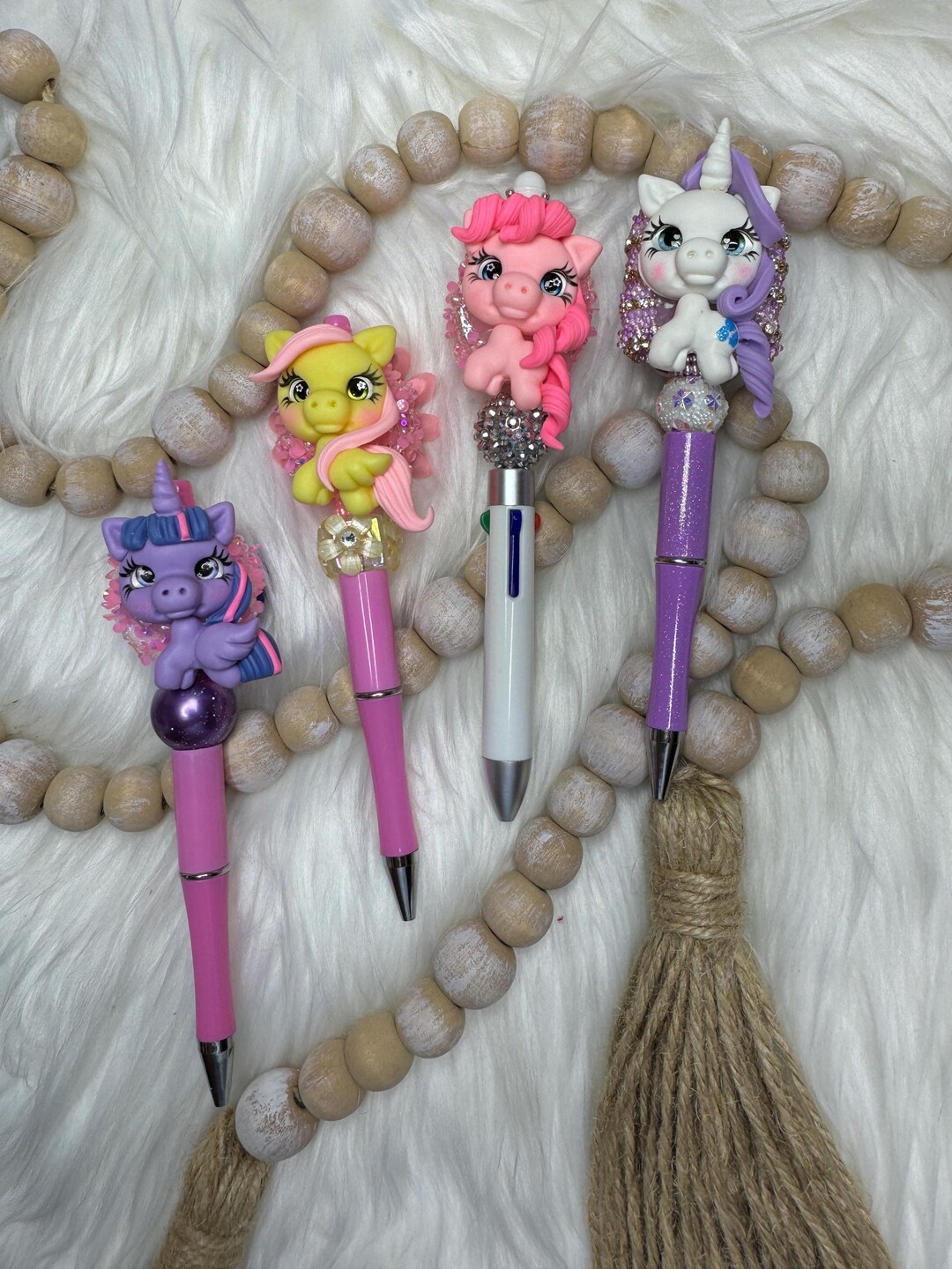 Clay Pony Pen,pens, Girl Pens,flowerspens - Etsy