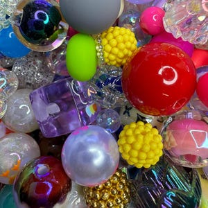 Random Mix Beads/ Acrylic Beads 20oz - Etsy