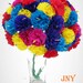 Mexican Paper Flowers Carnation Bunch 60 Flowers per Bunch Mexican ...