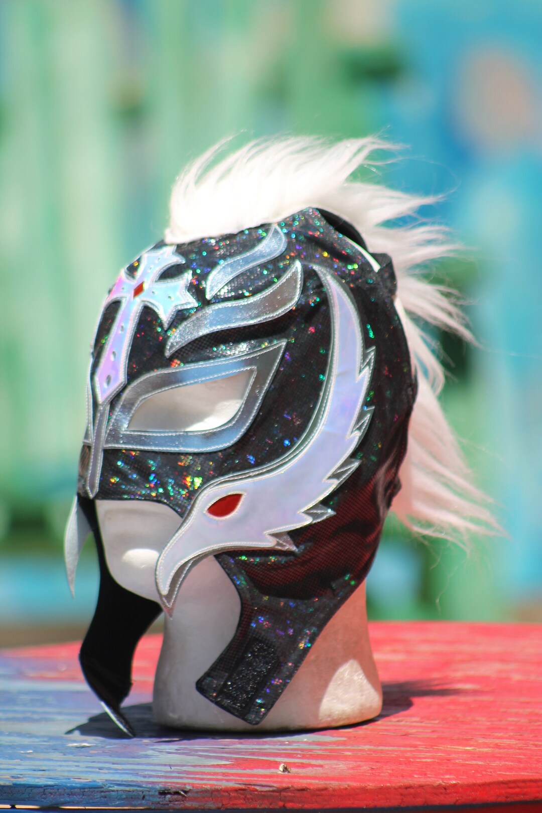 Rey Mysterio Mohawk Mask Lucha Libre Mexican Luchador Black - Etsy