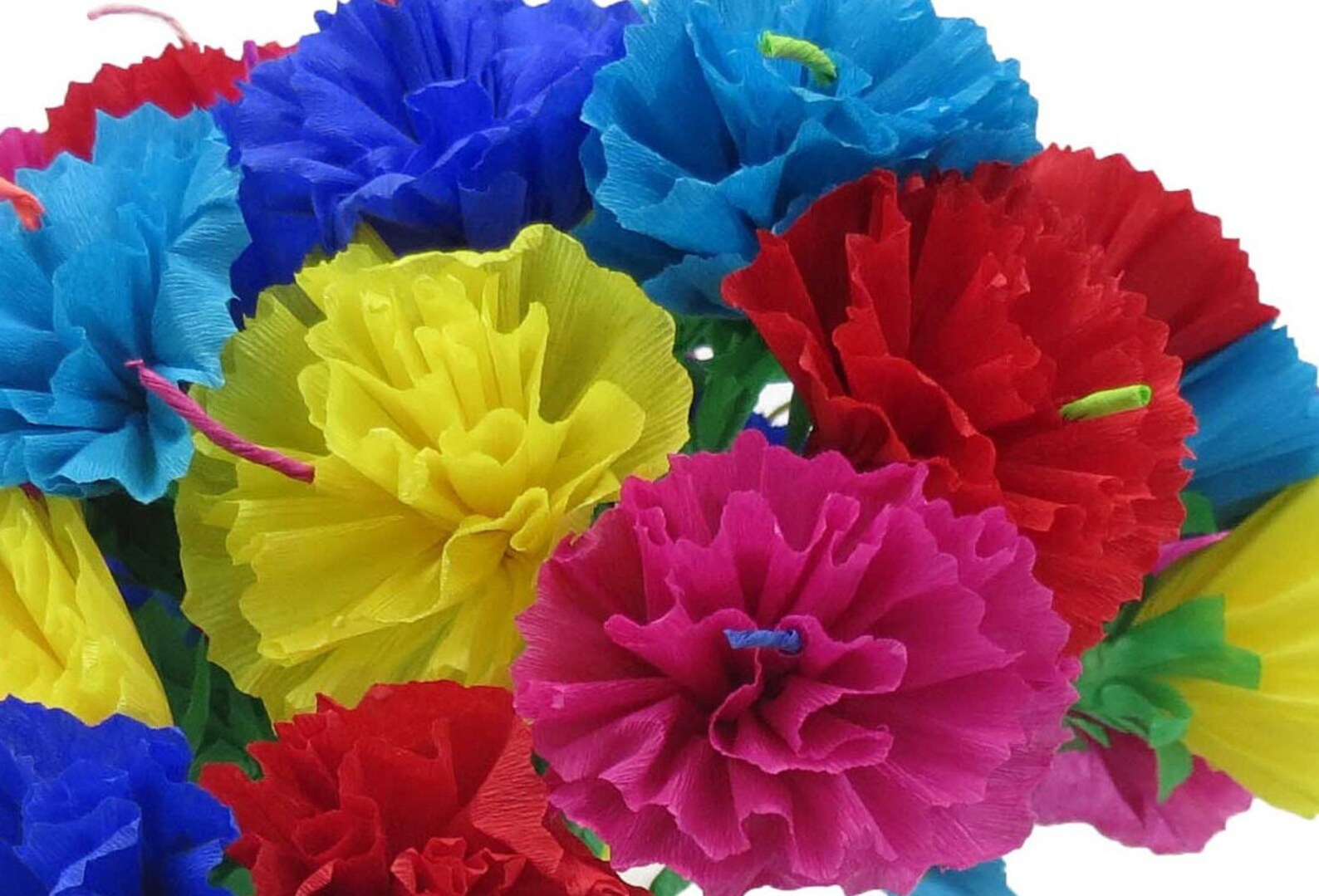 Mexican Paper Flowers Carnation Bunch 60 Flowers per Bunch - Etsy