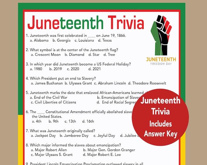 Juneteenth Games | Juneteenth Jeopardy | Juneteenth Party Game ...
