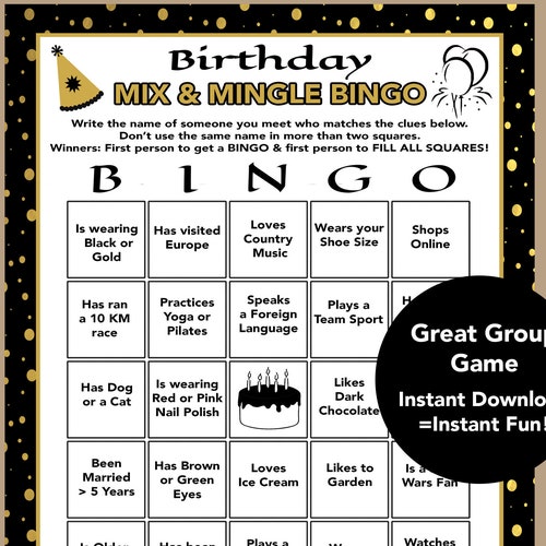 Icebreaker Bingo Mix and Mingle Icebreaker Summer Group - Etsy