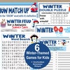 Winter Word Search, Winter School Game, Winter Party Activity, Winter ...