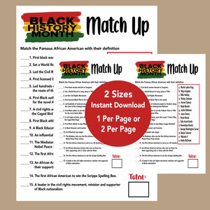 Black History Month Trivia Game, Black History Month Quiz, African ...