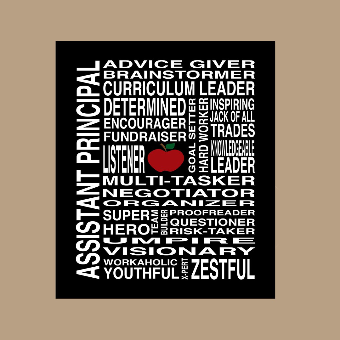 Assistant Principal Gift, Assistant Principal Printable, Assistant ...