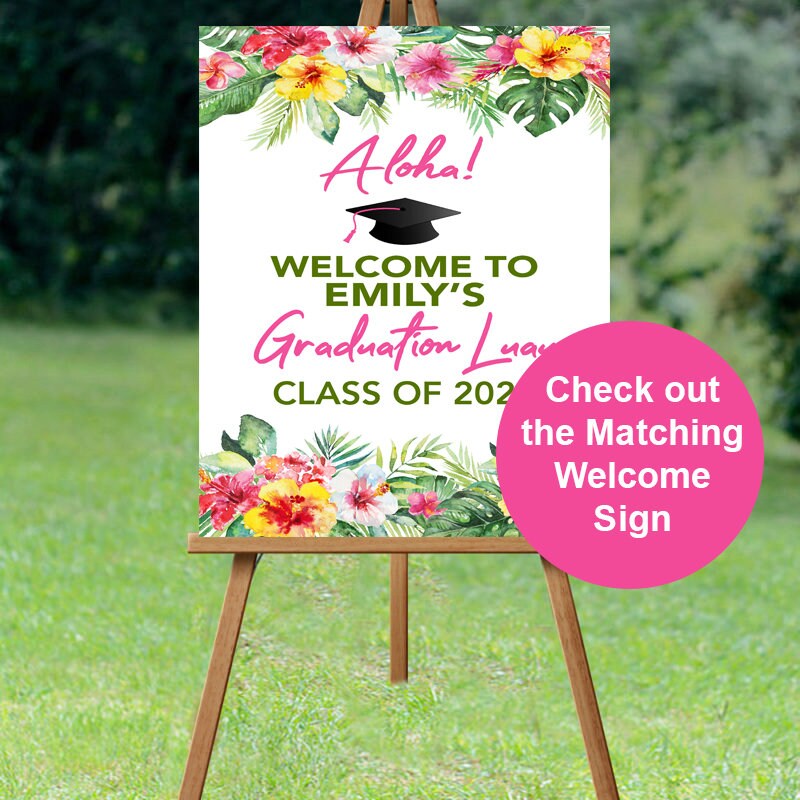 Graduation Decorations Graduation Luau Party Graduation Luau | Etsy