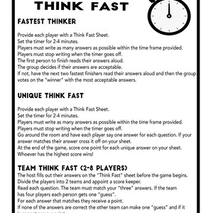 Spring Trivia Game, Think Fast Game, Spring Printable Games, Fun Spring ...