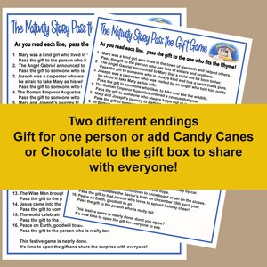 Nativity Pass the Gift Game, Nativity Game, Christmas Story Game ...