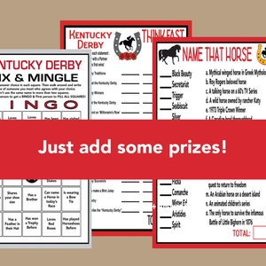 Kentucky Derby Games for Party, Kentucky Derby Trivia Games, Kentucky ...