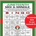 Juneteenth Icebreaker Bingo, Mix and Mingle Icebreaker, Fun Juneteenth ...