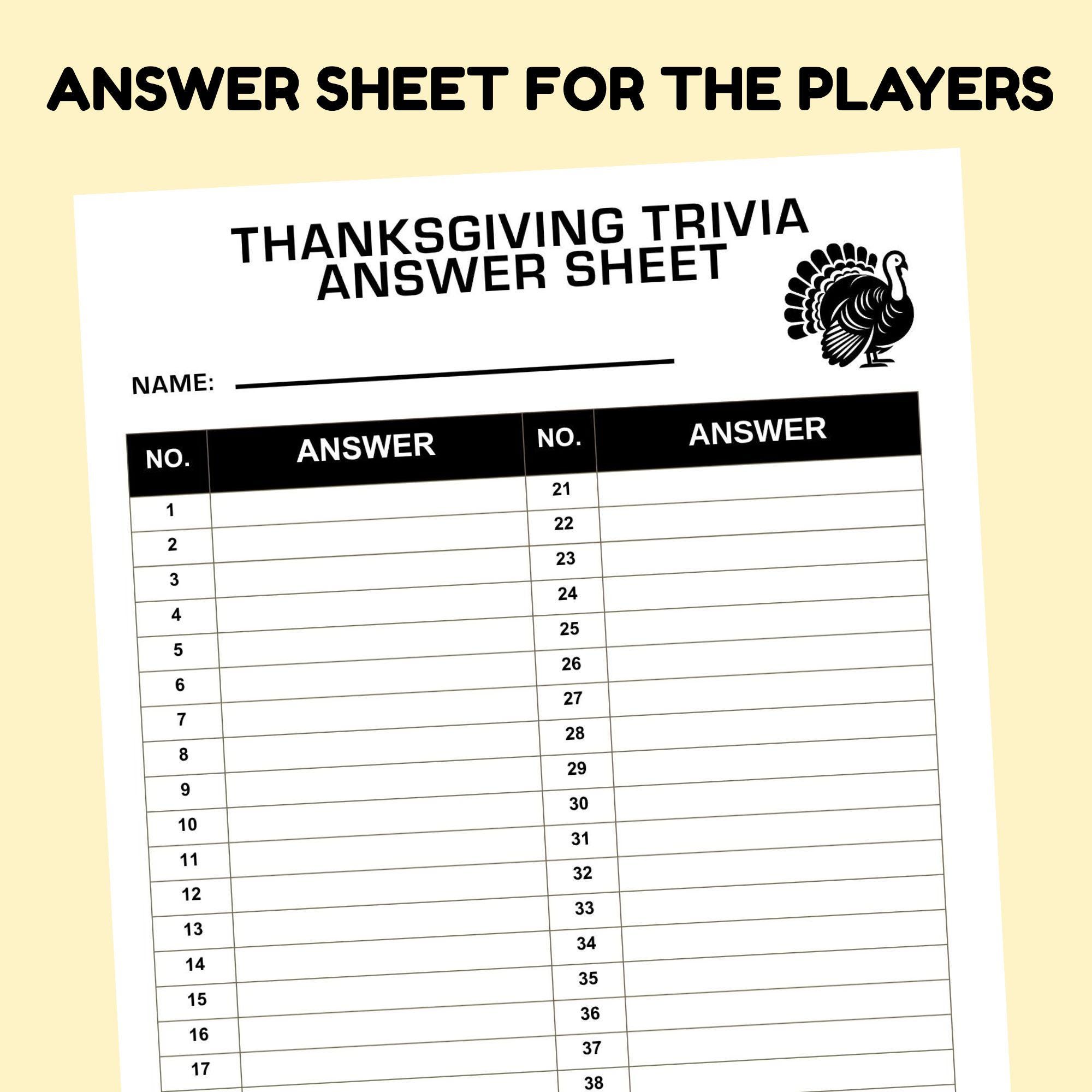 Thanksgiving Trivia Game Thanksgiving Powerpoint Game, Activities for ...
