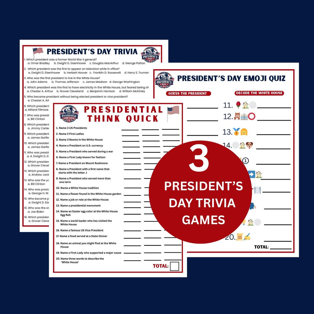 Presidents Day Emoji Game, American Presidents Trivia, Presidents Day ...
