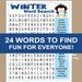 Winter Word Search, Winter School Game, Winter Party Activity, Winter ...