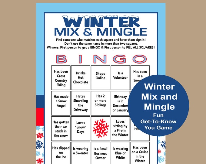 Winter Trivia Game, Think Fast Game, Winter Printable Games, Fun Winter ...