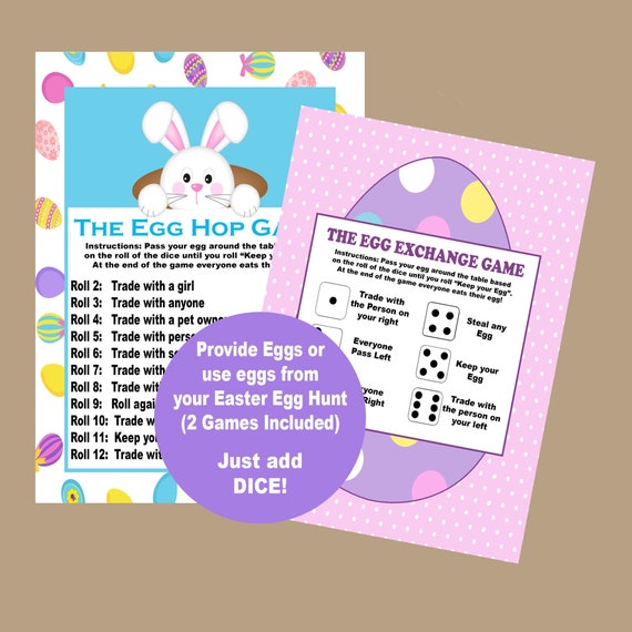 Easter Game Egg Exchange Game Egg Steal Game Printable - Etsy