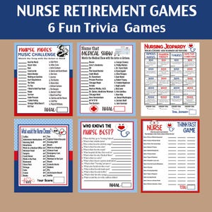 Nurse Appreciation Week Games, Nurse Trivia Games, Fun Nurse Birthday ...